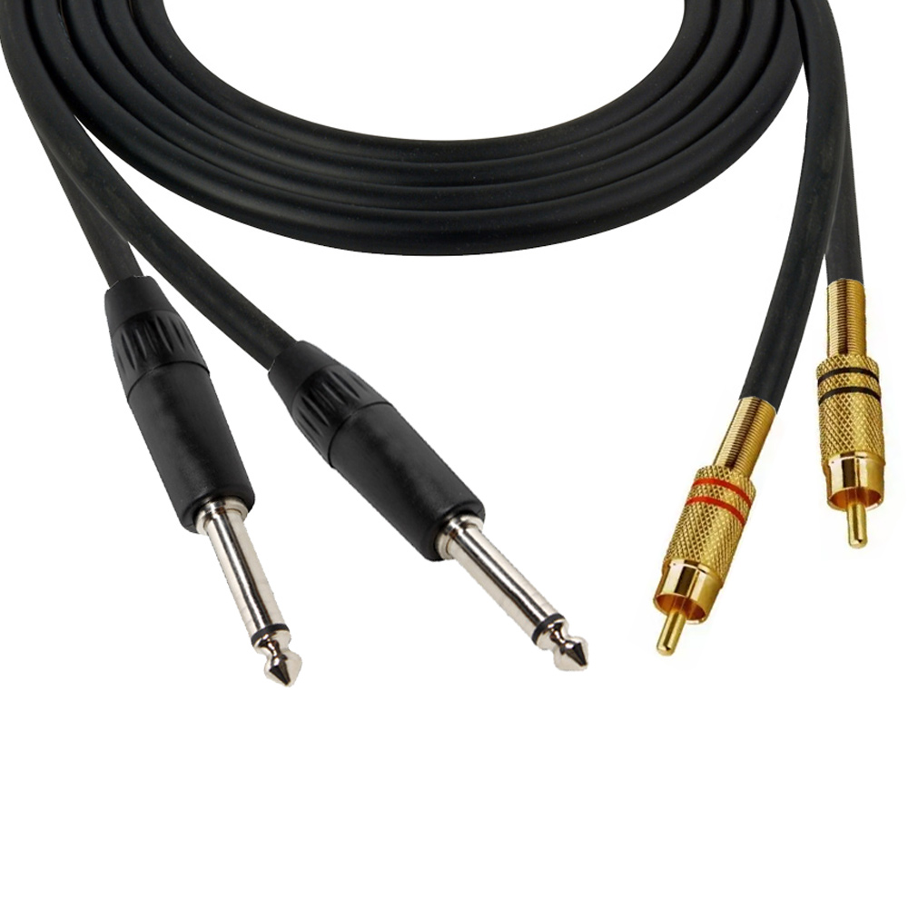 FBT RCA to TS Cables (Pair) | MuzikOne