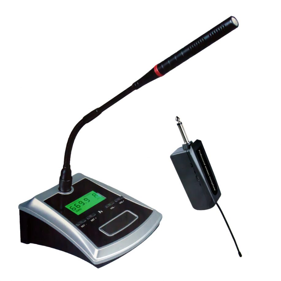 Sapphire PWS-1X Portable Conference Podium Wireless Microphone - MuzikOne