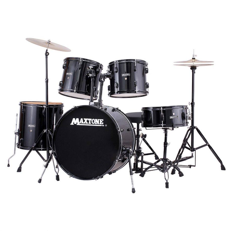 Maxtone Drum Set Black/Wine Red - MuzikOne