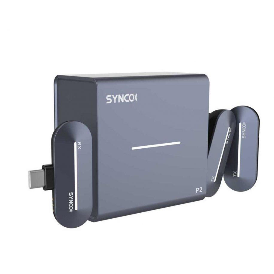 SYNCO P2T Dual Channel Wireless Microphones for Android - MuzikOne