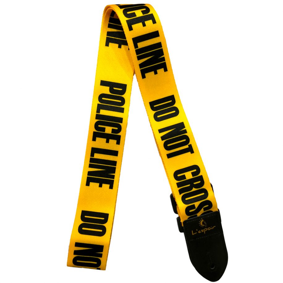 Lespoir Police Line Pattern Guitar Strap - MuzikOne