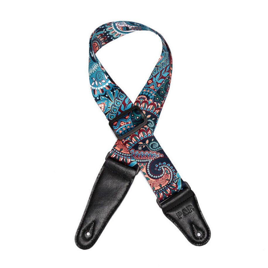 P&P Music Aquatic Pattern Guitar Strap - MuzikOne