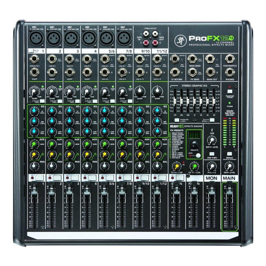 Mackie ProFX12v2 12-channel Mixer with USB and Effects - MuzikOne