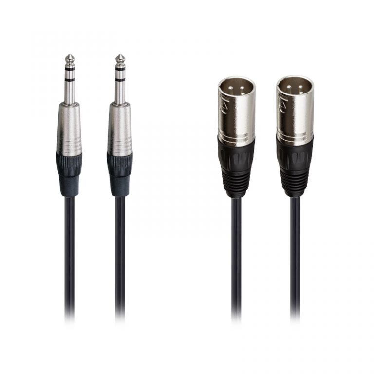 Studio Monitor Cables TRS – XLR Balanced (Pair) - MuzikOne