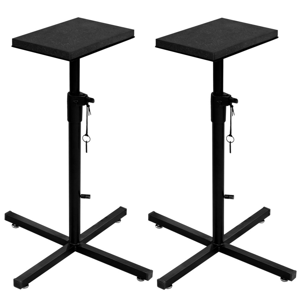 Studio Monitor Stands with Isolation Pads - MuzikOne