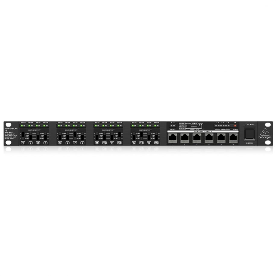 Behringer Powerplay P16-I 16-channel Input Module - MuzikOne