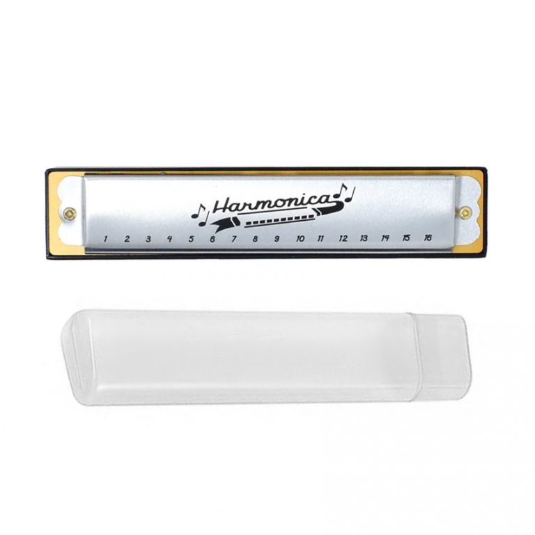 Creative 16 Hole Metal Harmonica with Case - MuzikOne
