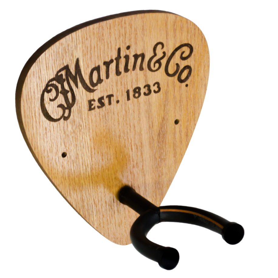 Premium Solid Wood Guitar Wall Hanger Plectrum Style - MuzikOne