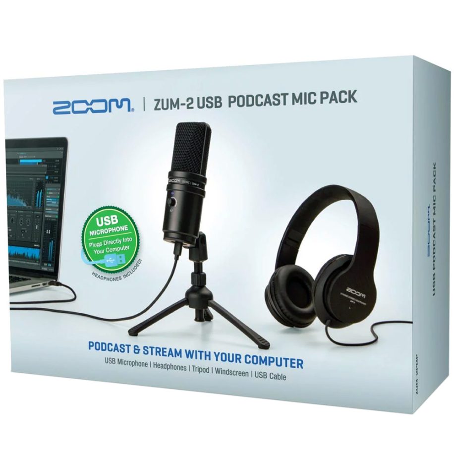 Zoom ZUM 2 USB Single Person Podcast Bundle - MuzikOne